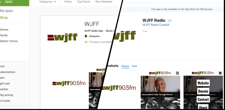 New WJFF Android and iOS Apps - Radio Catskill